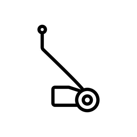 Manual High Grass Mower Icon Vector Outline Illustration 9923030 Vector