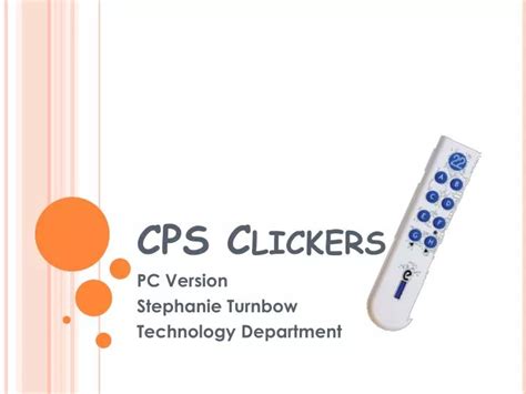 Ppt Cps Clickers Powerpoint Presentation Free Download Id2271022