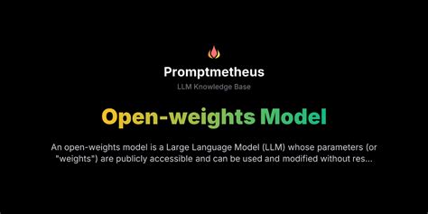 Open Weights Model Llm Knowledge Base