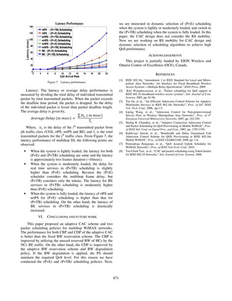 adaptive admission control and packet scheduling schemes for qos