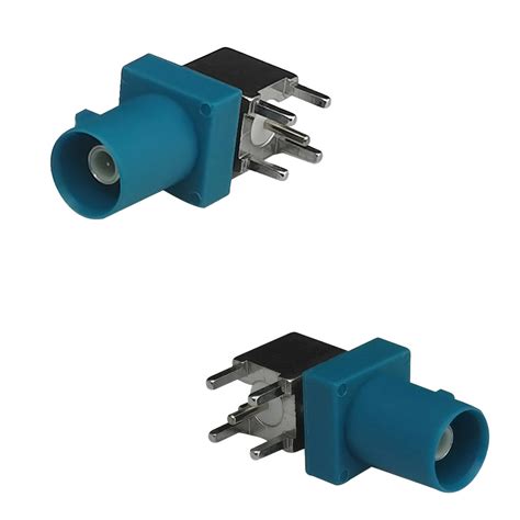 FAKRA PCB Connector Code Z Right Angle Type PCB Mount สาหรบระบบ GPS