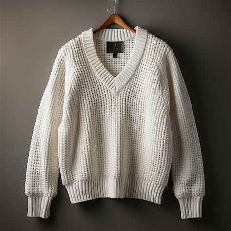 Premium Ai Image White Sweater