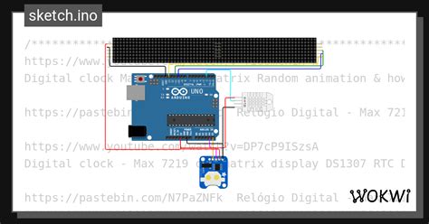 Pacman Clock Big Wokwi ESP STM Arduino Simulator