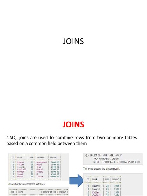 Joins In Sql Pdf Databases Software Engineering