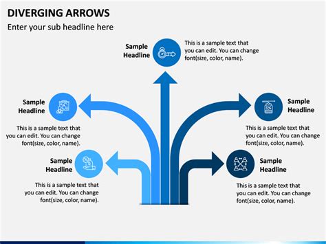Diverging Arrows For PowerPoint And Google Slides PPT Slides