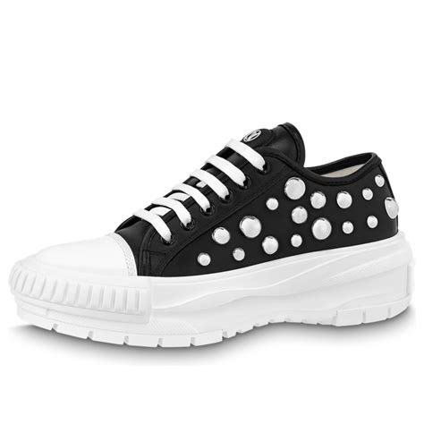 Wmns Louis Vuitton X Yk Academy Sneakers Black With White Dots 1ab