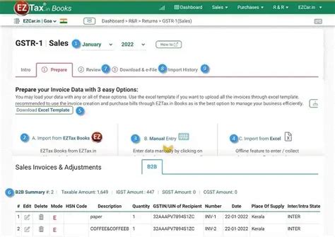how to prepare gstr 1 json file for gstn gst help center