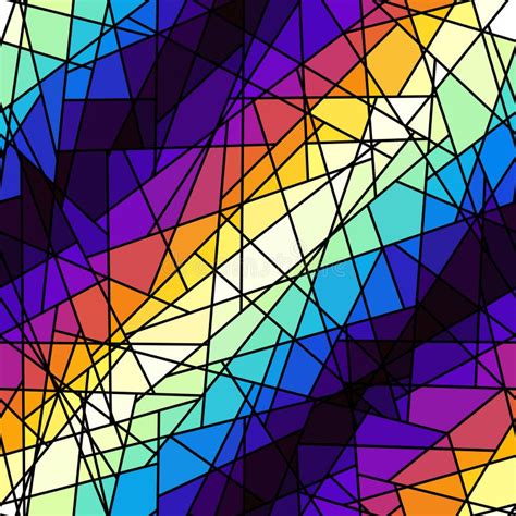Geometric Abstract Pattern In Low Poly Style Stock Vector Illustration Of Polygonal Square