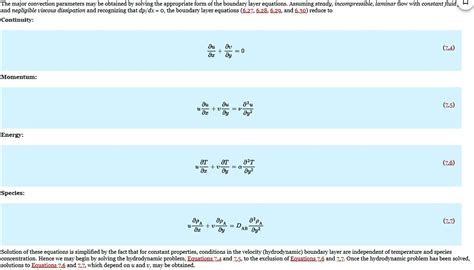 Solved Derive The Equations The Major Convection Parameters May Be