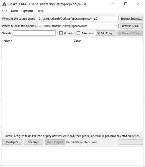 Installation Of Opencv 410 In Windows 10 From Source Cv