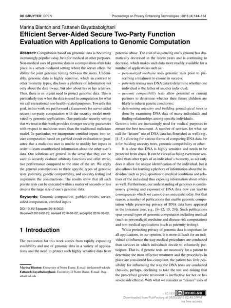 pdf efficient server aided secure two party function evaluation with
