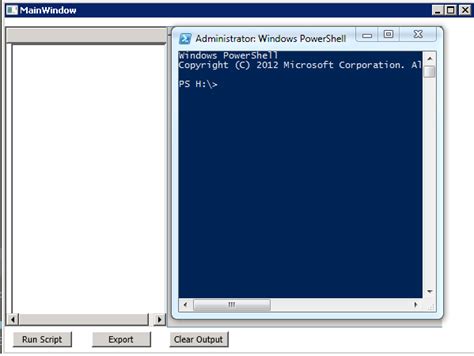 C Operating Powershell Inside An Application Stack Overflow