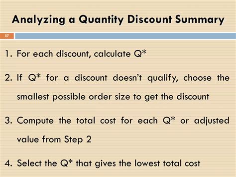 Basic Eoq Model Quantity Discount Economic Lot Size Pdf