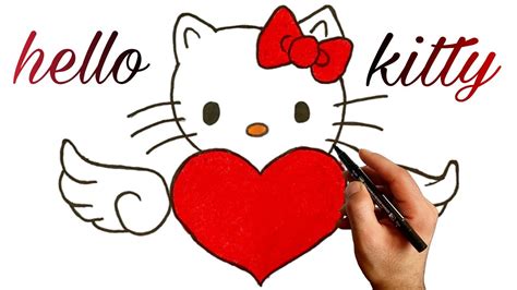 How To Draw Hello Kitty Step By Step Guide Easy Way Dibujo De Kitty 헬로 키티 그리기 ハローキティを