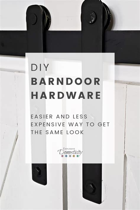 Barn Door Hardware Diy How To Make Your Own ⋆ Exploring Domesticity