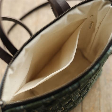 Mini Backpack Woven Leaves Bookhou