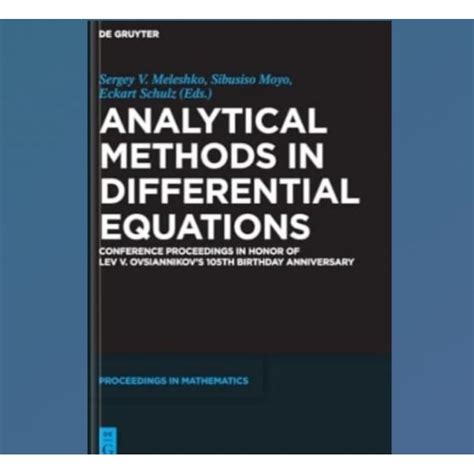 Jual Buku Analytical Methods In Differential Equations Shopee Indonesia
