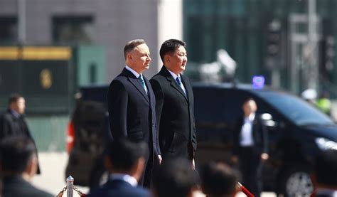 Монгол Улсын Ерөнхийлөгч У Хүрэлсүх хүндэт зочноо угтан авлаа Tsoh Mn