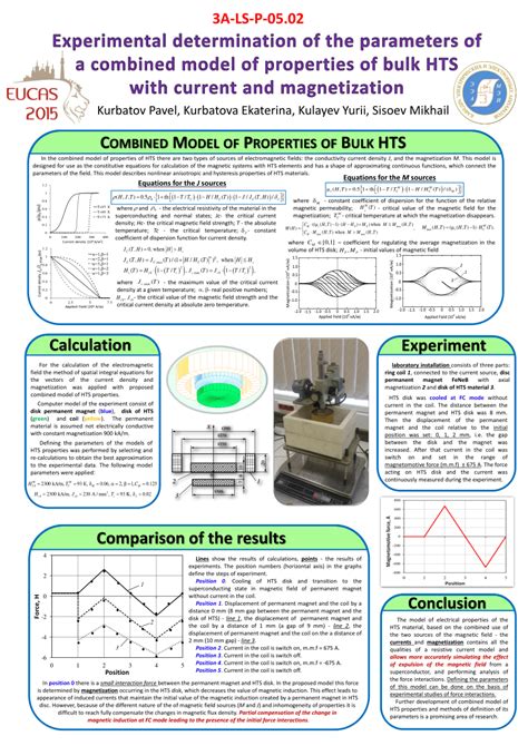 Pdf Experimental Determination Of The Parameters Of A Combined Model Of Properties Of Bulk Hts