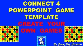 Connect 4 Powerpoint Game Template by Sunny Boy Creations | TpT