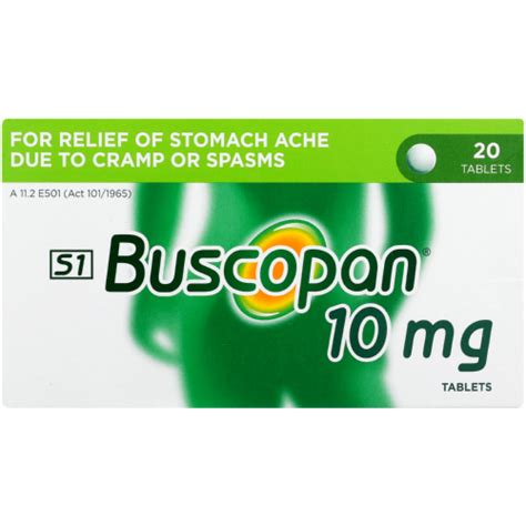 Buscopan 10mg Tablet 20 Tablets Clicks