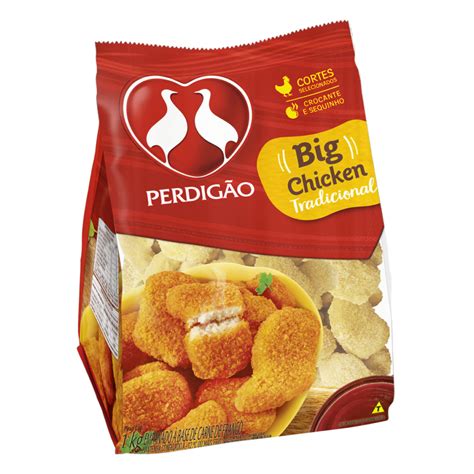 Empanado De Frango Tradicional Perdigão Big Chicken Pacote 1kg