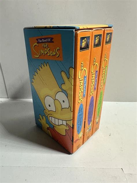 The Best Of The Simpsons Box Set Vol 4 5 6 Vhs 1998 3 Tape Set Tested Good £1964 Picclick Uk