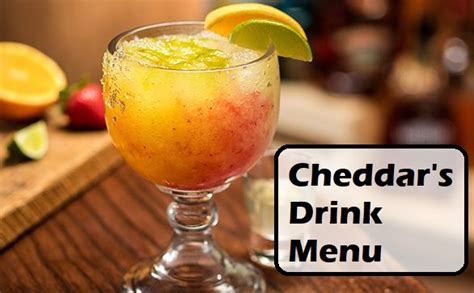Cheddars Drink Menu [updated 2025]