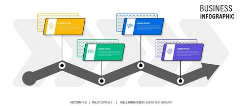 Circular Layout Diagram With 4 List Of Steps Circular Layout Diagram