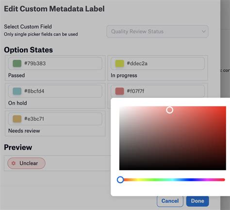 Configure Custom Fields Metadata Layers — Alation User Guide