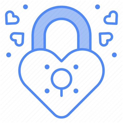 Lock Padlock Heart Romantic Icon Download On Iconfinder