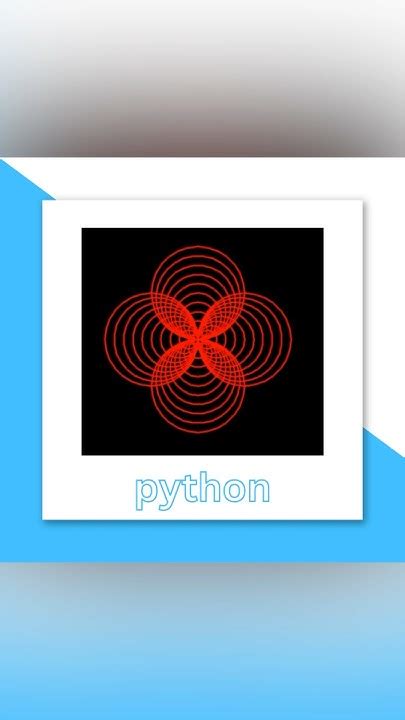 شكل هندسي رائع في بايثون Pythoncode Coding Codeprojects بايثون Python Programming Youtube
