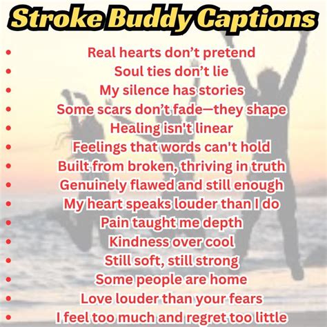 400 Stroke Buddy Captions Emotional And Bold 2025