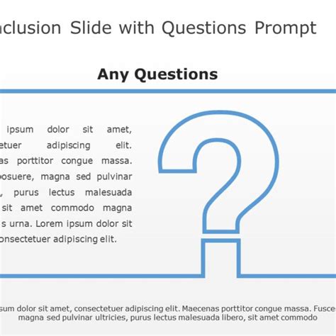 Conclusion Slide With Question Prompt PowerPoint Template