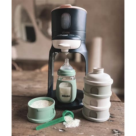 Beaba 4 Compartments Formula Milk Container Whitegreen Bubbleeboo