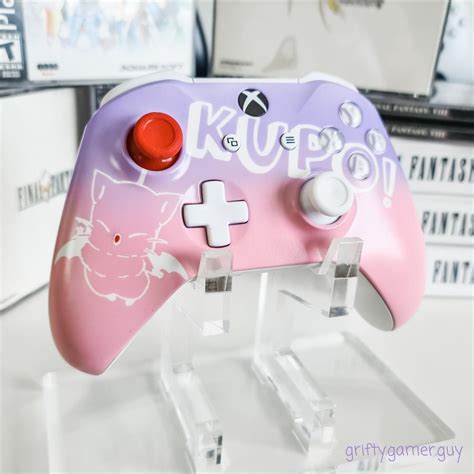 A Custom Final Fantasy Moogle Controller That I Painted And Customized