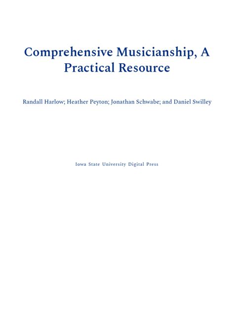 Comprehensive Musicianship A Practical Resource 1691081142 Pdf Clef Rhythm