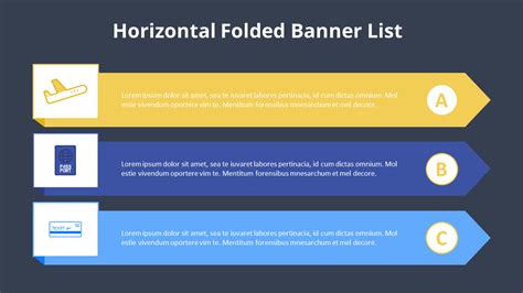 Three Text Box List Diagram