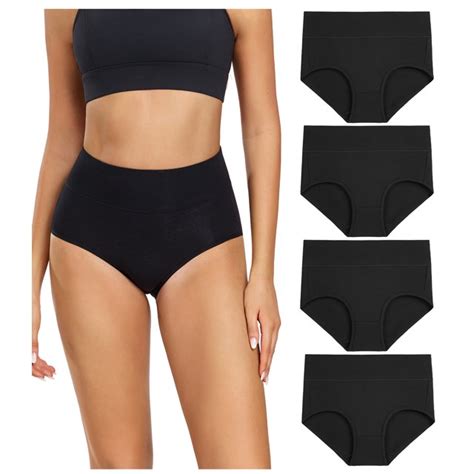 Wirarpa Comfortable Stretchy Womens High Waist Panties Cotton Briefs