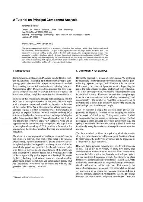 A Tutorial On Principal Component Analysis