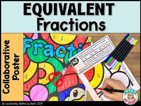 Equivalent Fractions Collaborative Poster Winter Teaching Resources