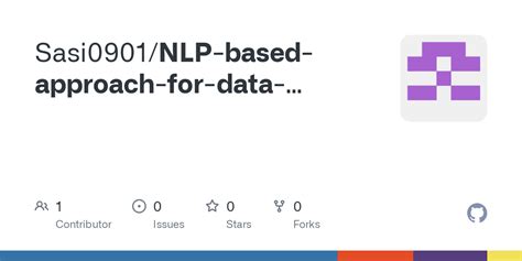 github sasi0901 nlp based approach for data integration