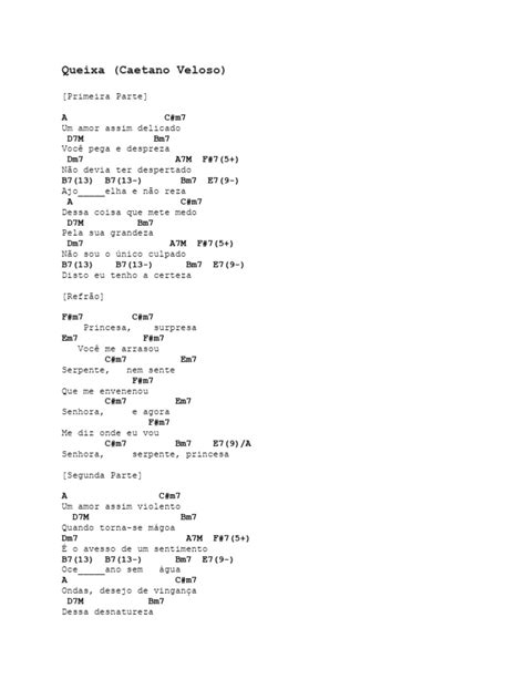 Queixa Caetano Veloso Pdf