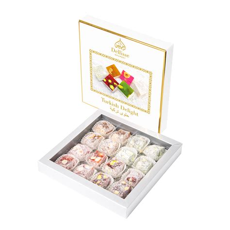 Assorted Turkish Delight 16 Pcs Dellisse Gourmet