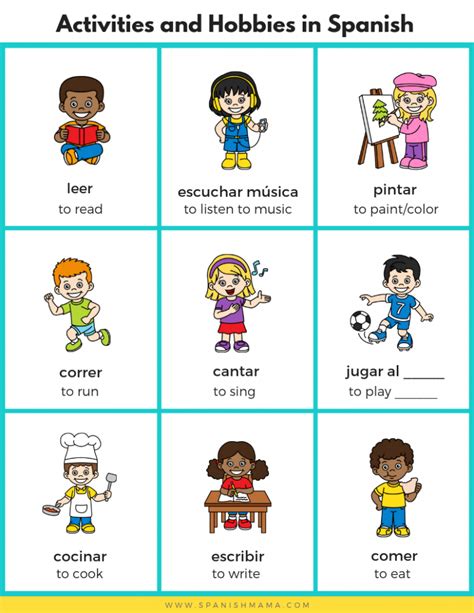 Spanish For Kids: Sports, Activities and Hobbies in Spanish - Bilingual Kidspot
