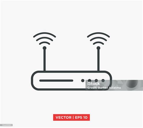 Router Modem Wifi Icon Vector Ilustrasi Desain Editable Resizable Eps 10 Ilustrasi Stok Unduh