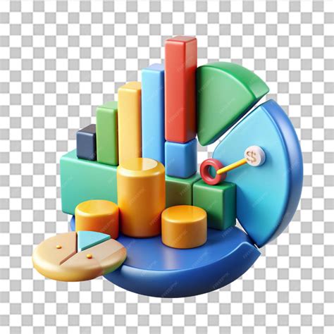 3d pie charts and diagram icons charts and graphs pie line candlestick