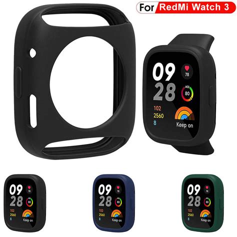 Jual Solid Silicone Case Xiaomi Redmi Watch Casing Soft Armor Shock Cover Shopee Indonesia