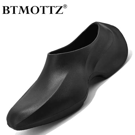 패션 초경량 남성 신발 캐주얼 방수 야외 남성 로퍼 슬립 남성 비 신발 부드러운 Eva 정원 신발 남성 신발 Aliexpress