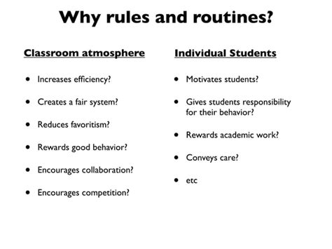 Classroom Rules Routines And Teacher Moves PDF